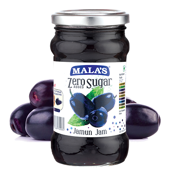 Jamun Zero Added Sugar Jam 350gm Glass Bottle